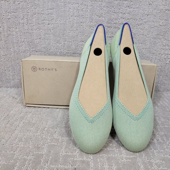 Rothy's | Shoes | Rothys The Flat Womens Size Us 5 Mint Round Toe ...